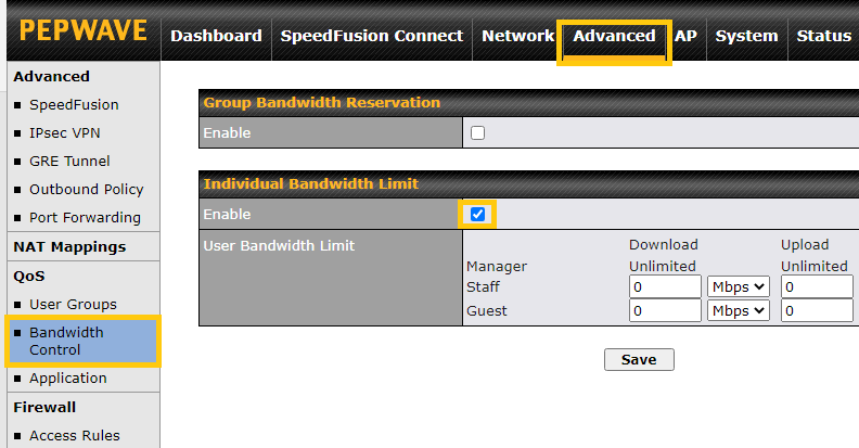 HSNM Hotspot Manager-Configuring Pepwave